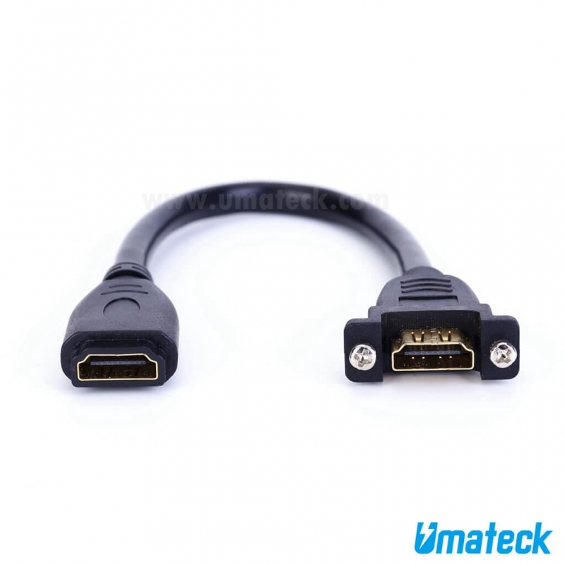 High Speed HDMI Panel-Mount cable, female to female adapter cable ...