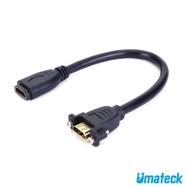 HDMI Panel mount coupler female to female adaptor – Umateck | USB C ...