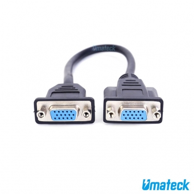 VGA Panel-Mount female to female cable – Umateck | USB C, DisplayPort ...