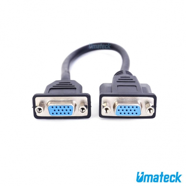 VGA Panel-Mount female to female cable – Umateck | USB C, DisplayPort ...