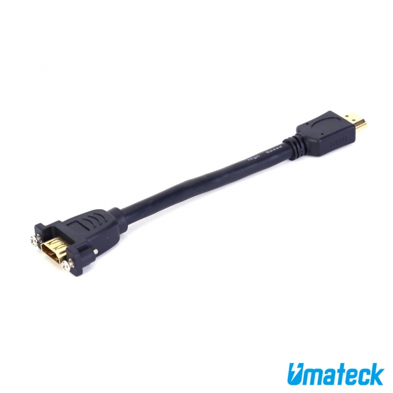 HDMI Panel-Mount extension cable, male to female adapter cable ...