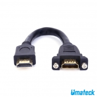 HDMI Panel-Mount extension cable, male to female adapter cable ...