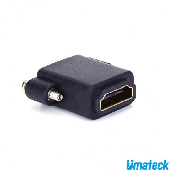 HDMI Panel mount coupler female to female adaptor – Umateck | USB C ...