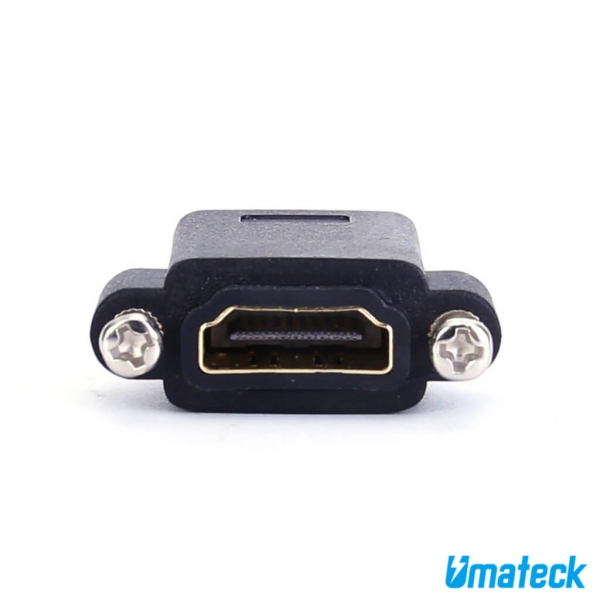 HDMI Panel mount coupler female to female adaptor – Umateck | USB C ...