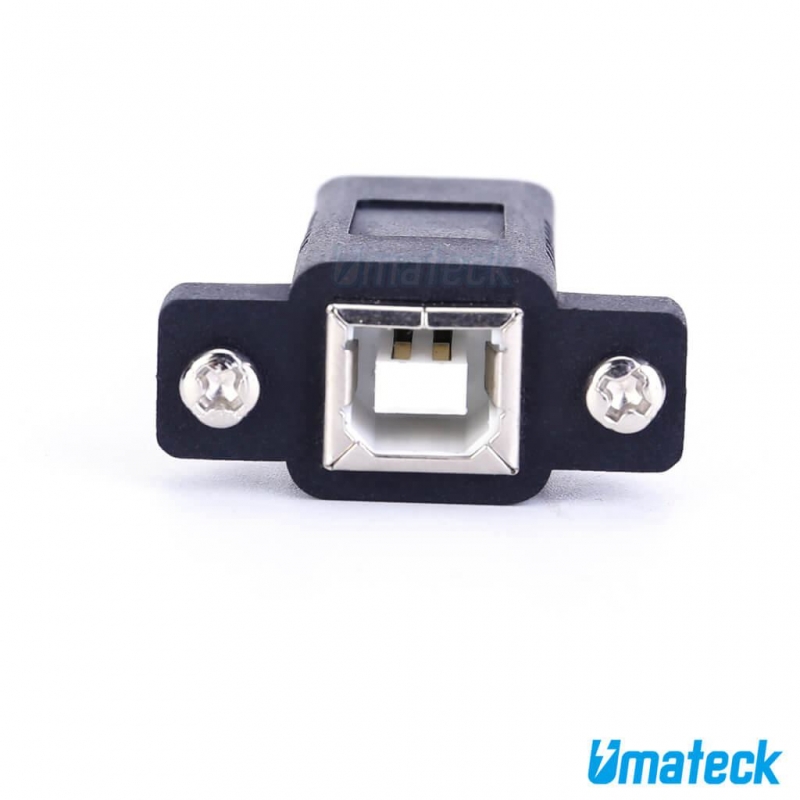 USB 2.0 Panel-Mount Type B female to Type A female coupler – Umateck ...