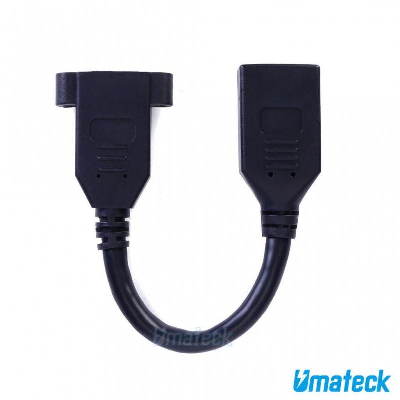DisplayPort female to female Panel-Mount cable – Umateck | USB C ...