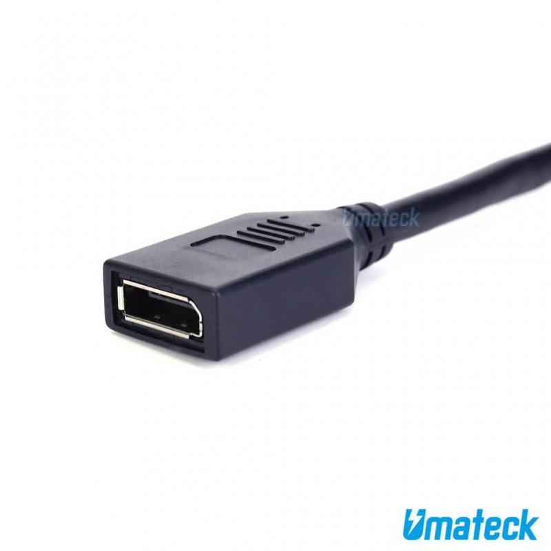 DisplayPort female to female Panel-Mount cable – Umateck | USB C ...