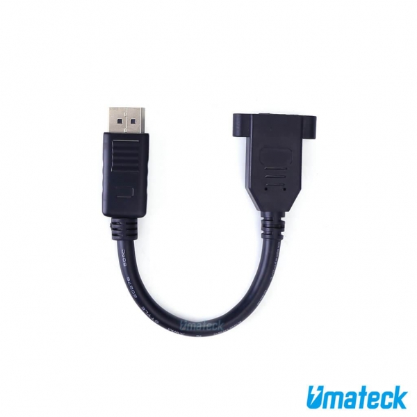 DisplayPort Panel-Mount male to female extension cable – Umateck | USB ...